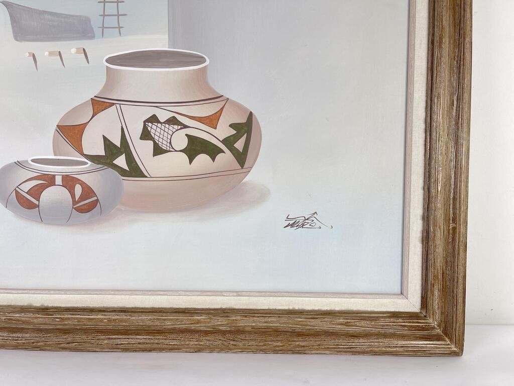 Myung “Mario” Jung | Indian Pot Oil on Canvas Painting | MutualArt