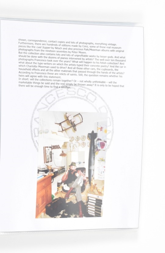 Francesco Conz | Harry Ruhé and Francesco Conz. Francesco Conz ...