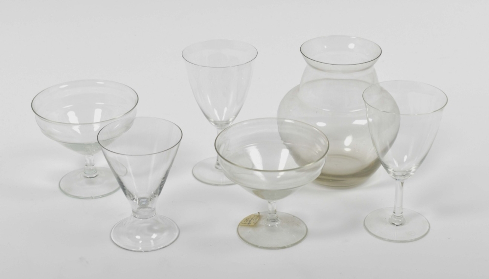 A. D. Copier | A clear glass vase; desert coupes 'Smeerwortel; 'Bazel ...