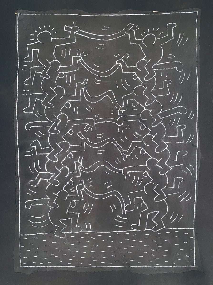 Keith Haring | SUBWAY DRAWING (Circa 1980) | MutualArt