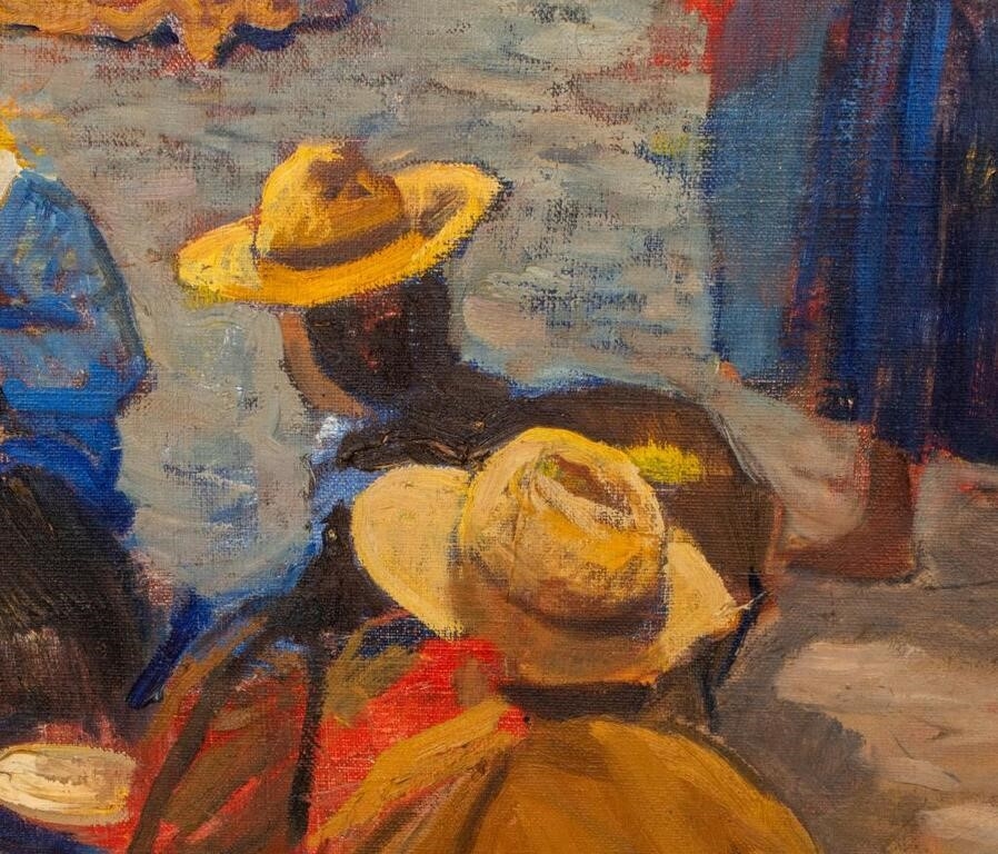 Emil Lindenfeld | Marketplace Scene | MutualArt