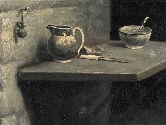 Alfred Duke | terrier in a kitchen | MutualArt
