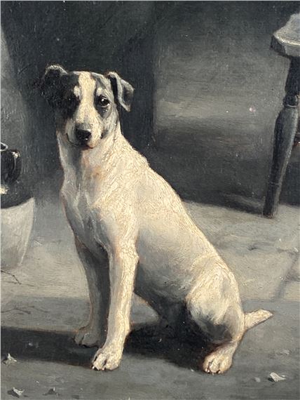 Alfred Duke | terrier in a kitchen | MutualArt
