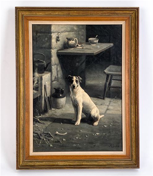 Alfred Duke | terrier in a kitchen | MutualArt