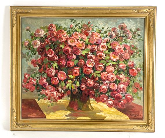 Desire Alfred Magne | FRENCH IMPRESSIONIST STYLE STILL LIFE | MutualArt