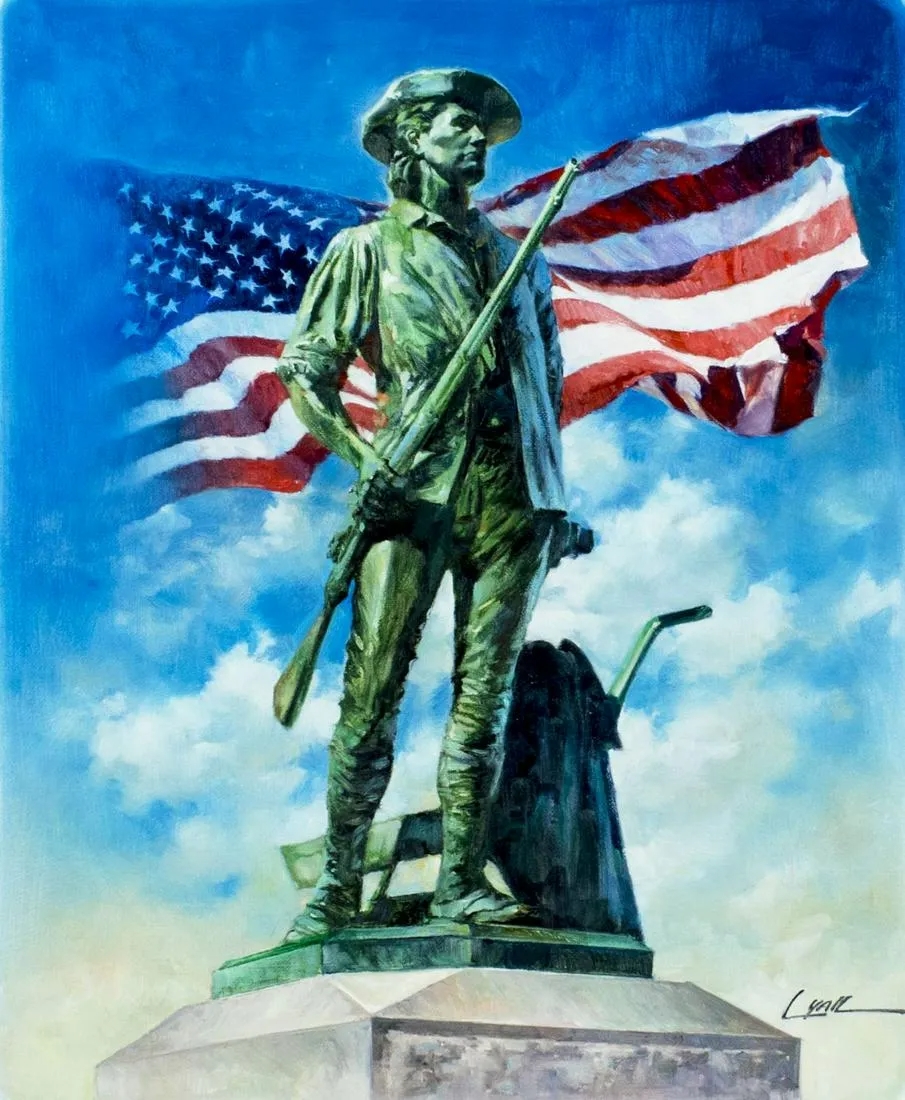 Dennis Lyall | 50th Anniversary of Savings Bond - Flag (1991) | MutualArt