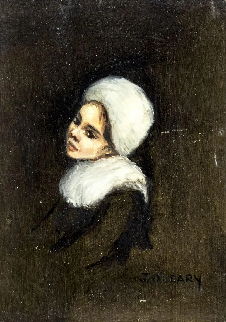 Janet O'Leary | Portrait of Woman - Fur Hat and Collar | MutualArt