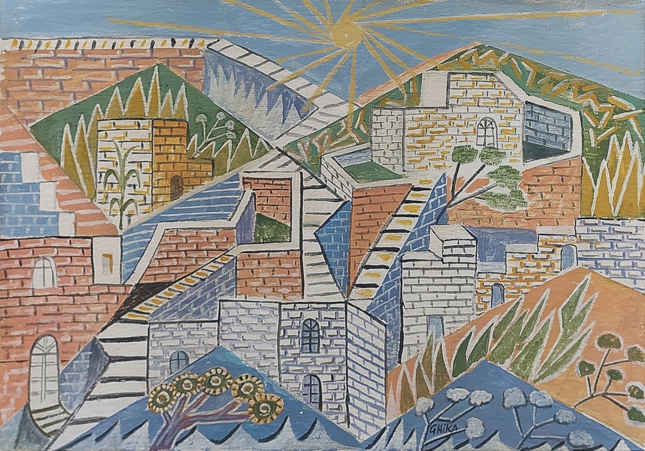 Nikos Hadjikyriakos-Ghika | ‘Hydra landscape’ (Circa 1958) | MutualArt