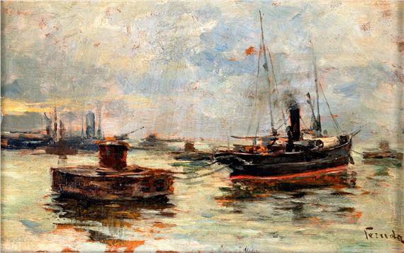 Umberto Veruda | Il porto | MutualArt