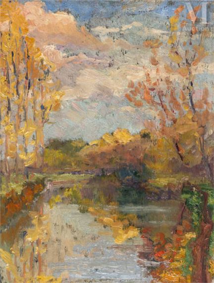 Albert Grenier | Paysage de rivière | MutualArt
