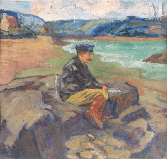 Albert Grenier | Portrait d’homme en bord de mer | MutualArt