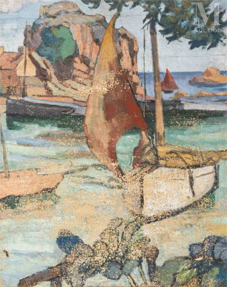 Albert Grenier | Bateaux en mer / Etude de fleurs | MutualArt