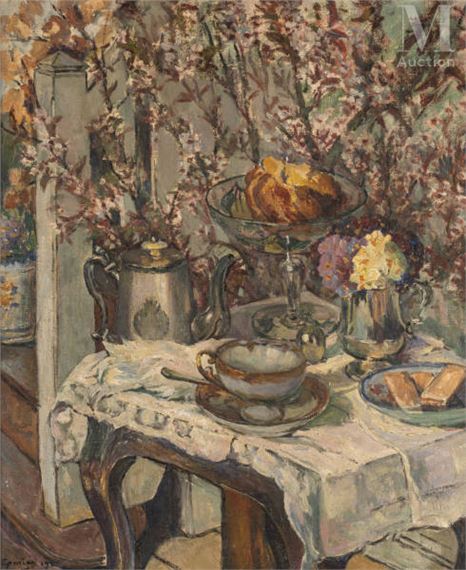 Albert Grenier | L'heure du thé (1922) | MutualArt