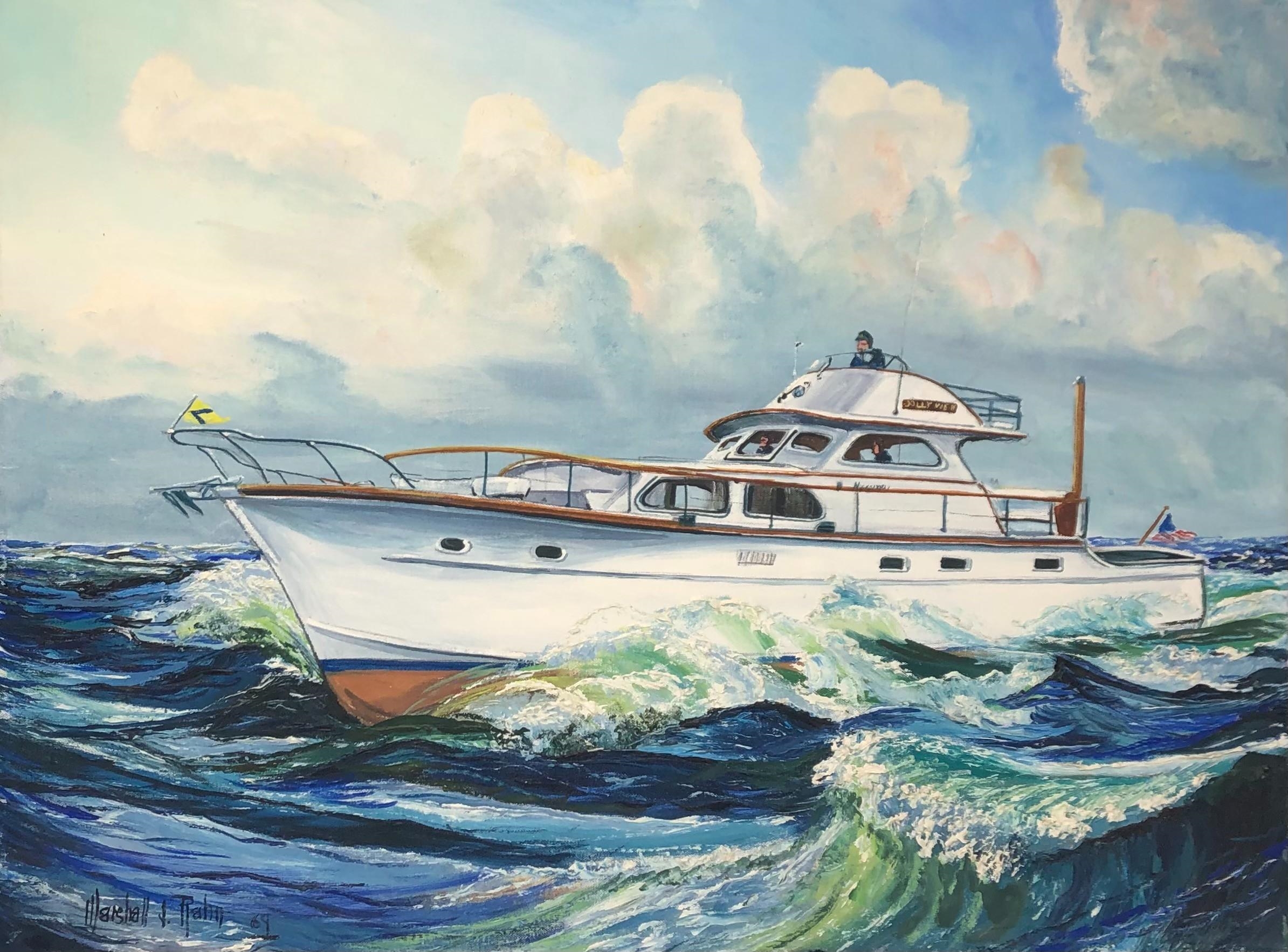 Marshall Rahn | a ship at sea | MutualArt