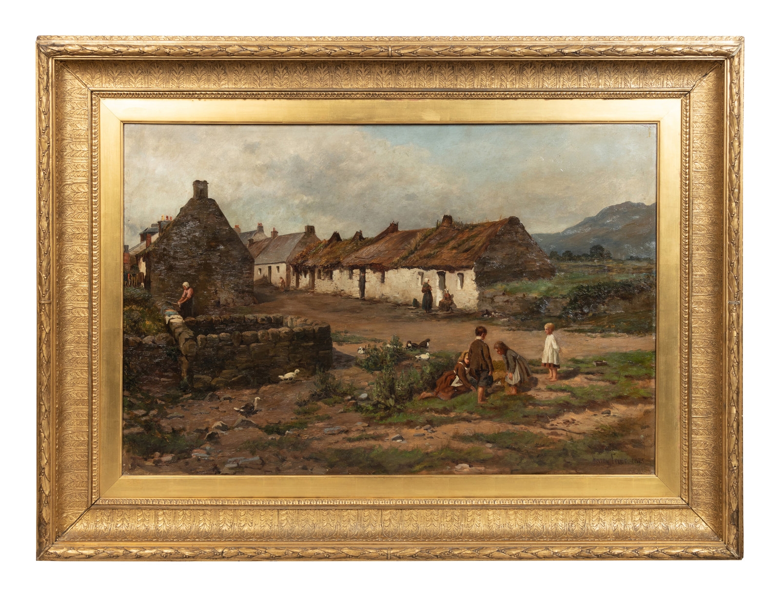 Harry Frier | Village Scene (1875) | MutualArt