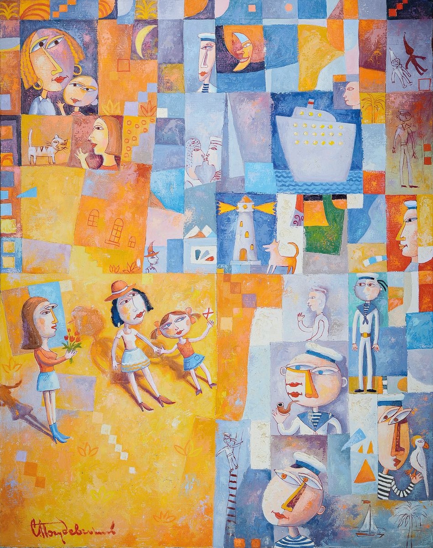 Slava Posudevsky | multi-figure composition | MutualArt