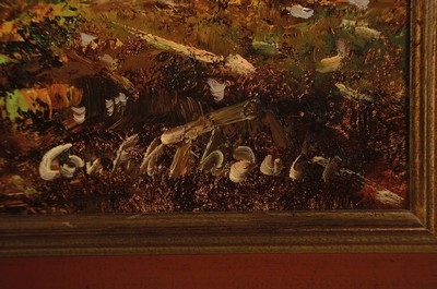 Friedrich Karl Thauer | Southern German autumn landscape at the lake ...