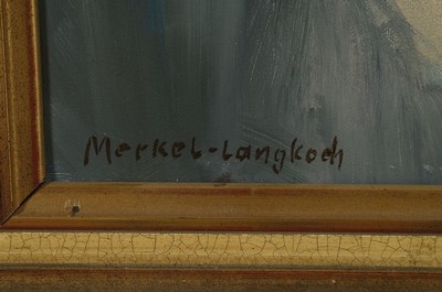 Adolf Merkel-Langkoch | Two children | MutualArt