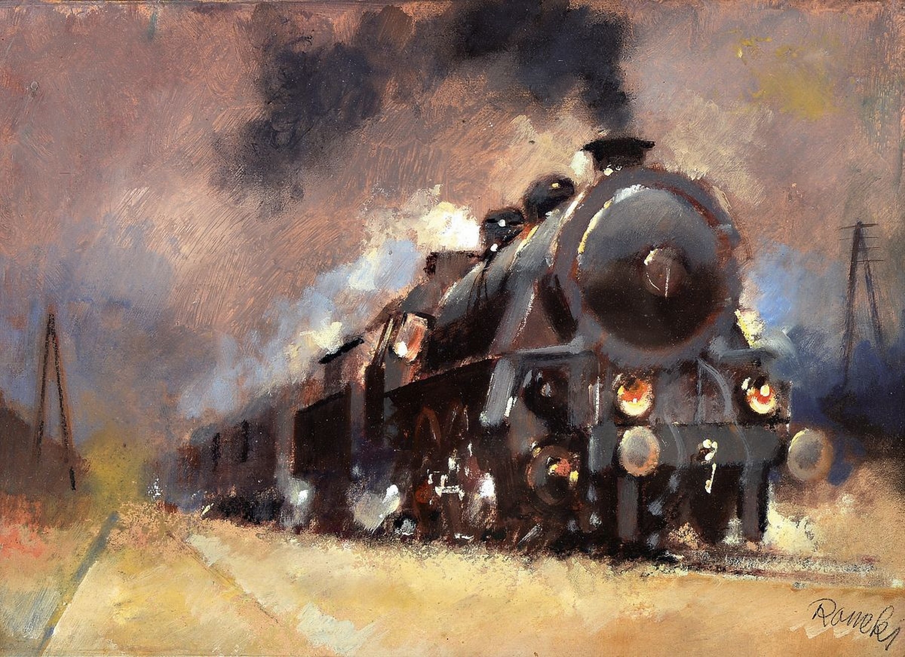 Jaroslav Ronek | Steam locomotive | MutualArt