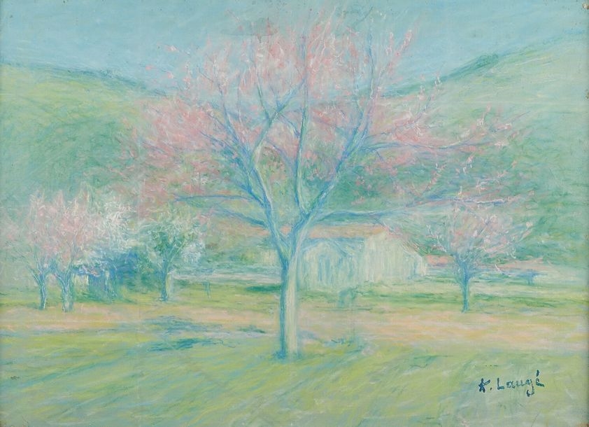 Achille Laugé | Almond trees in bloom | MutualArt