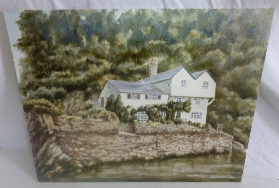 Hugh Penfold | Washing Rocks Polruan Cornwall, Boat House Pont Cornwall ...