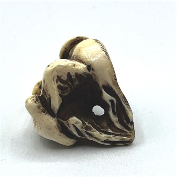 Japanese School, 20th Century | Two fishes in the shape of phallus on ...