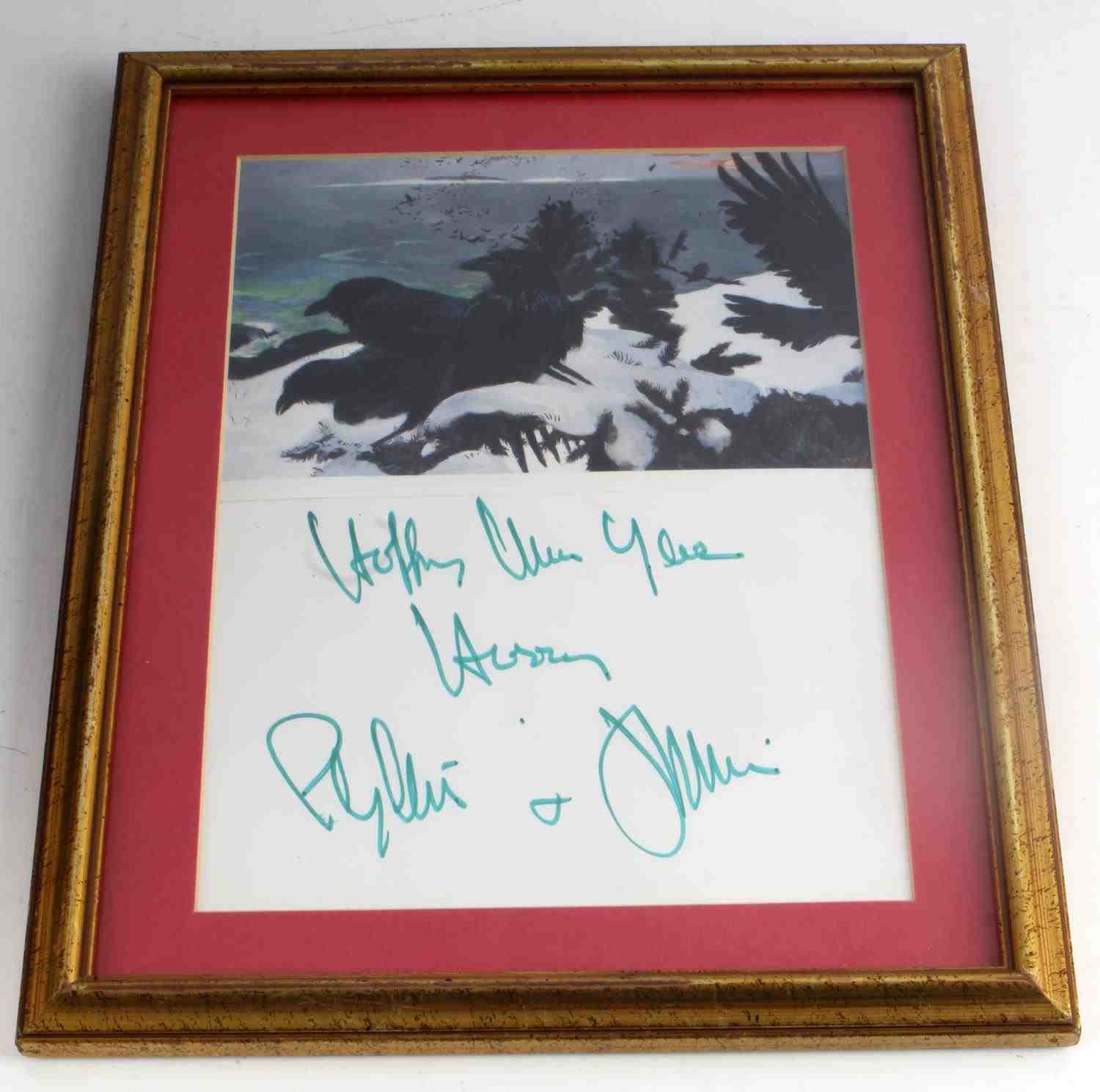 Jamie Wyeth | Ravens at Sea; Autograph | MutualArt