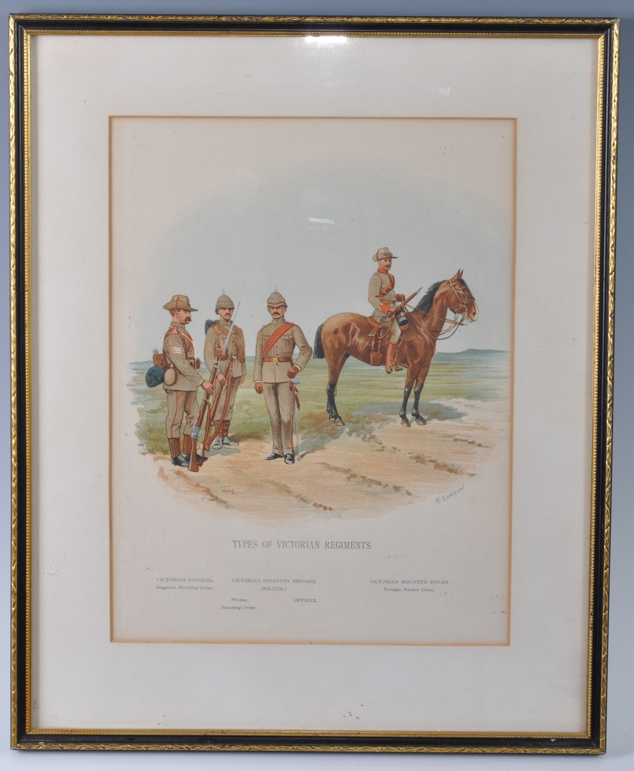 Richard Simkin | Types Of Victorian Regiments; Types Of New South Wales ...