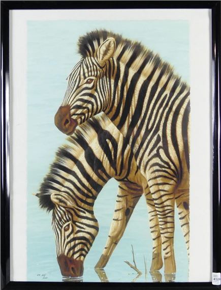 Andrew Bone | Zebras | MutualArt