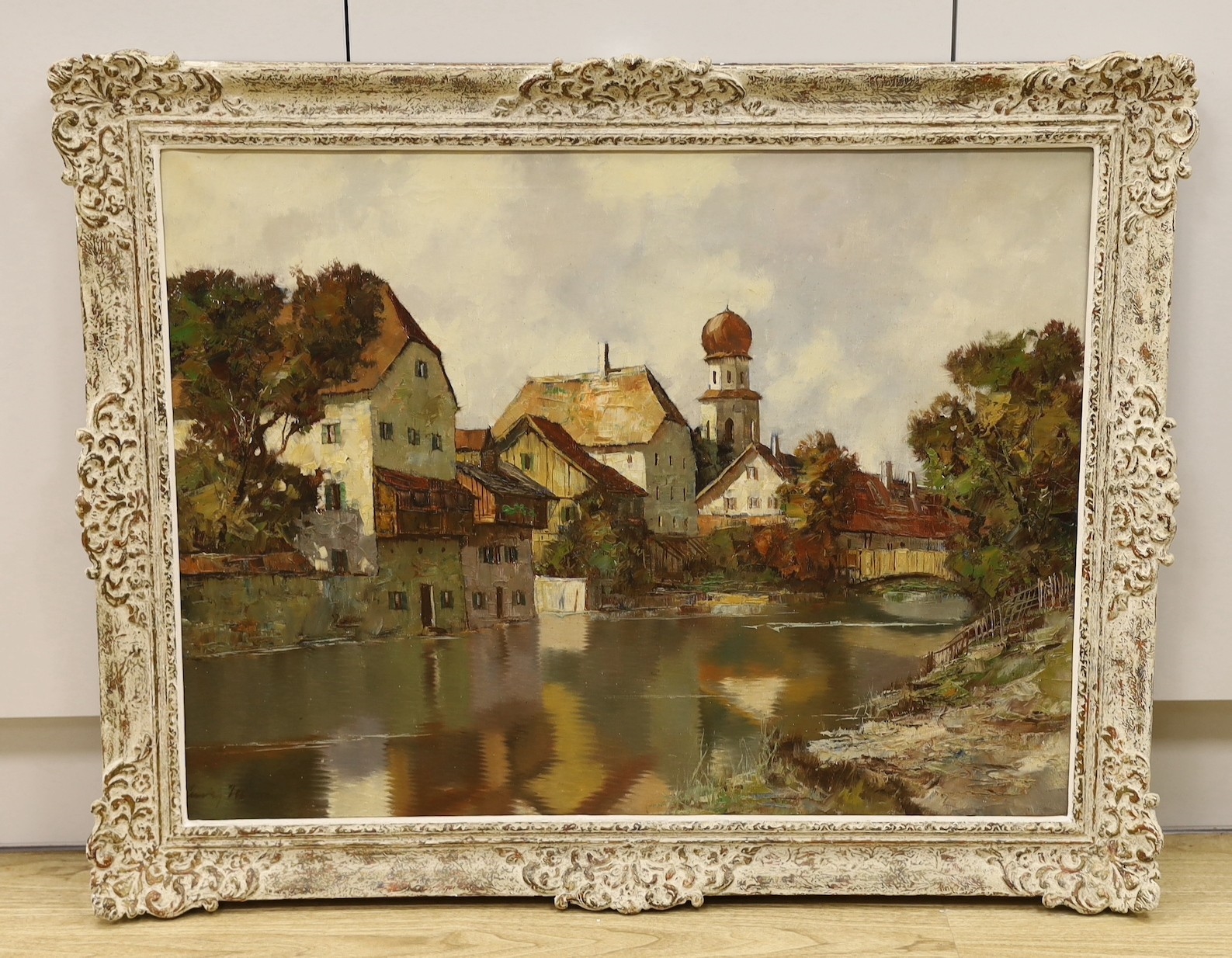 Ludwig Klein | River landscape | MutualArt