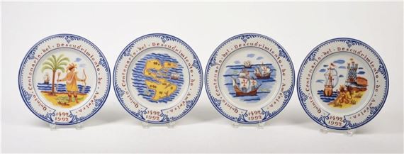 Tiffany & Co. | Four Tiffany & Co Quinto Centenario Plates. | MutualArt