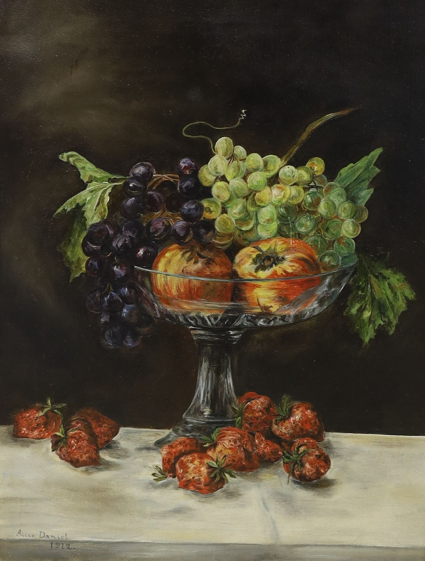 Alice Daniel | Still lifes of fruit (1912) | MutualArt