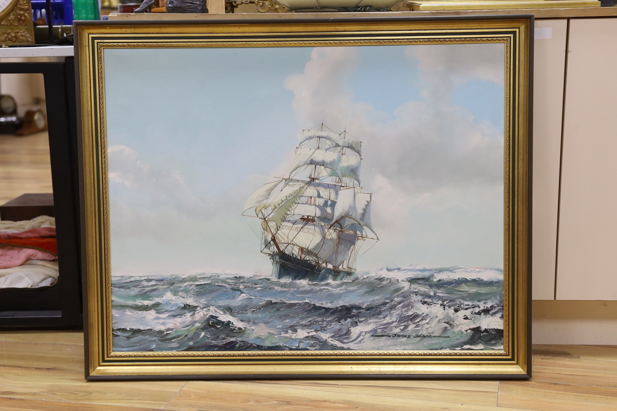 James Blade | Clipper ship Kaisow at sea | MutualArt