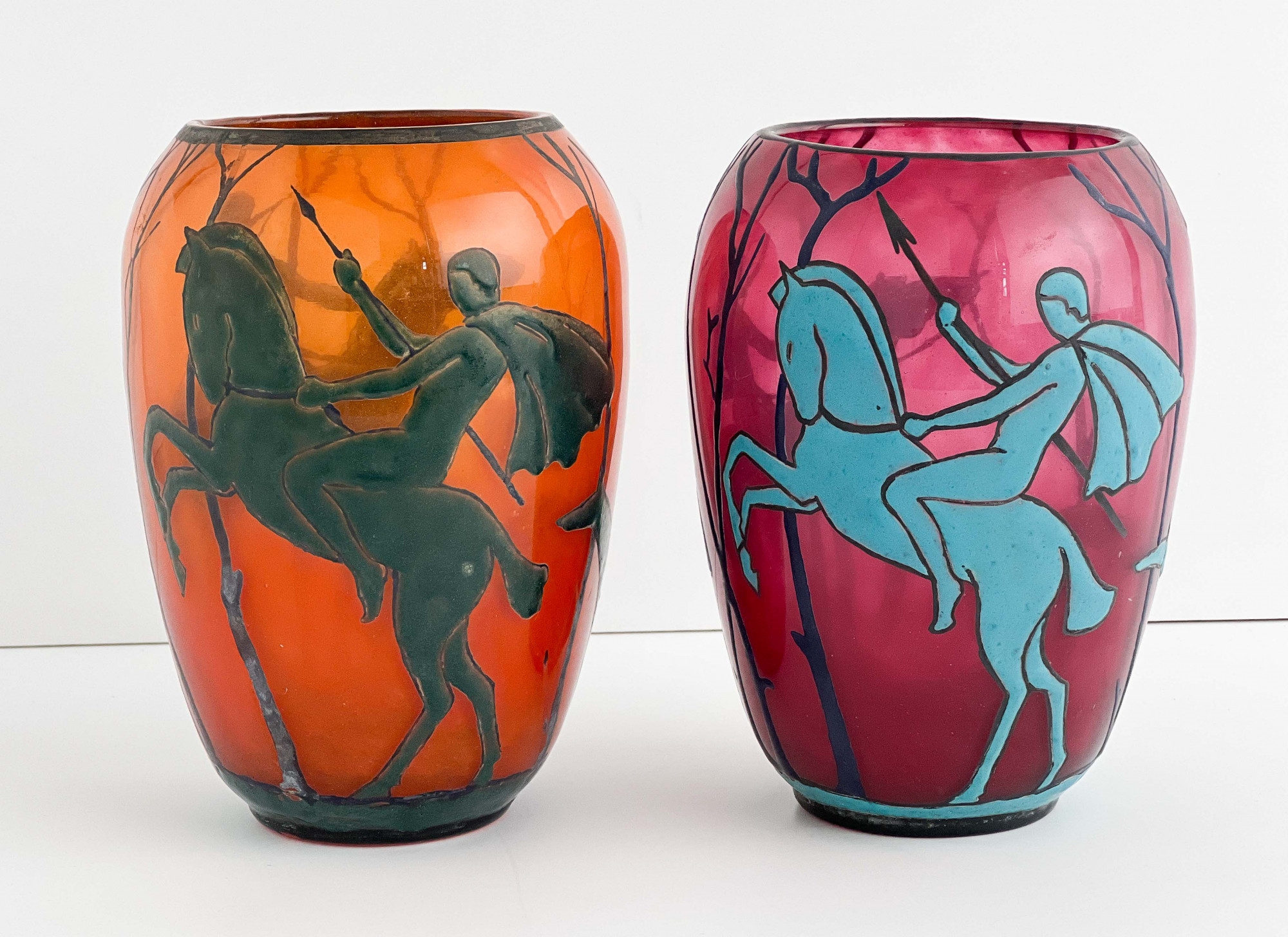 Marcel Goupy | Two Art Deco Vases | MutualArt
