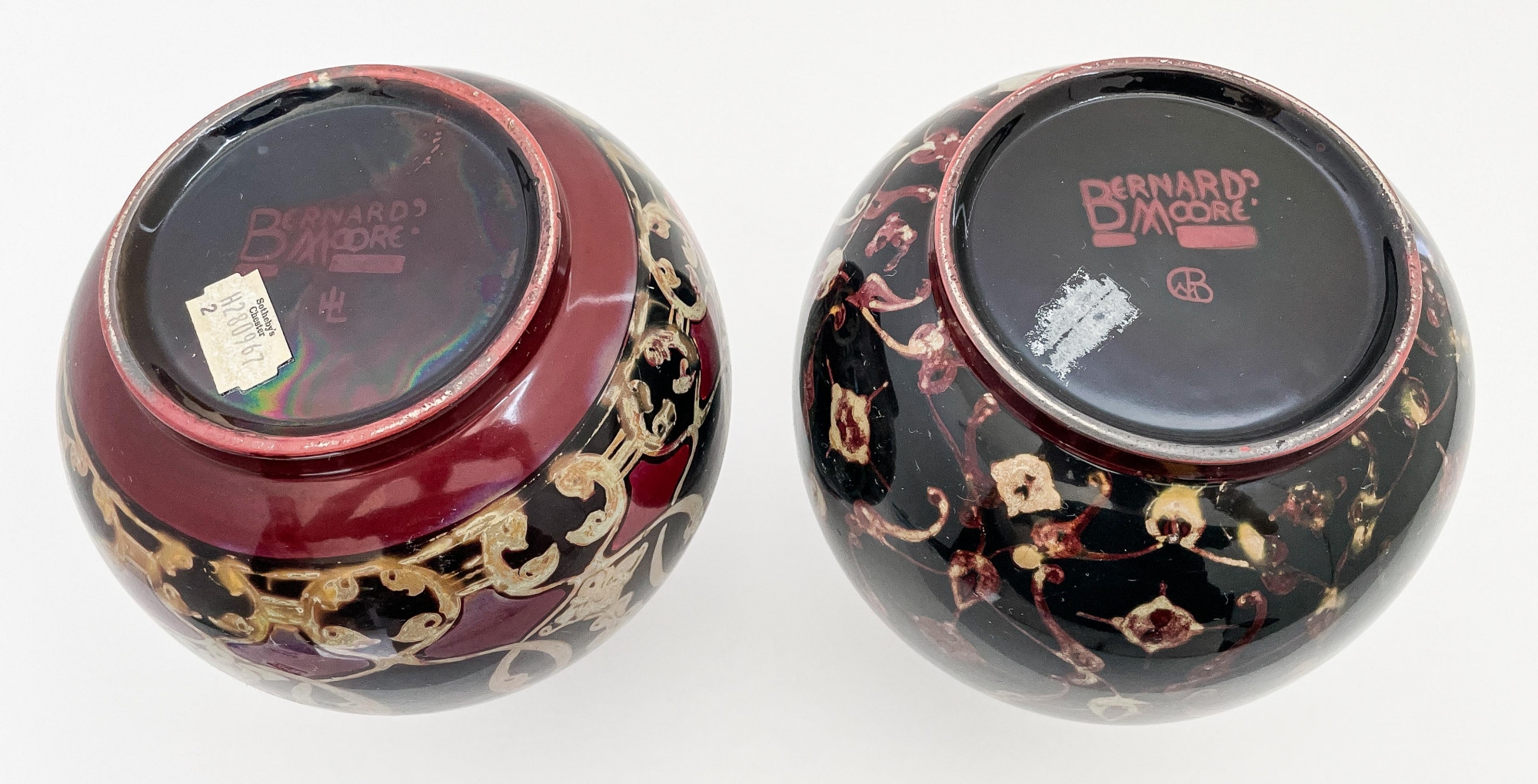 Bernard Moore | Two Bernard Moore Glazed Pottery Vases | MutualArt