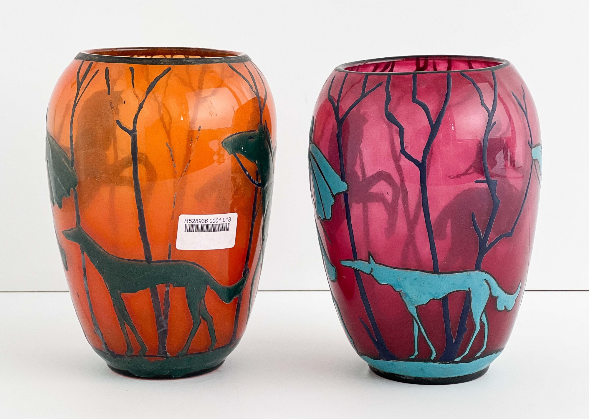 Marcel Goupy | Two Art Deco Vases | MutualArt