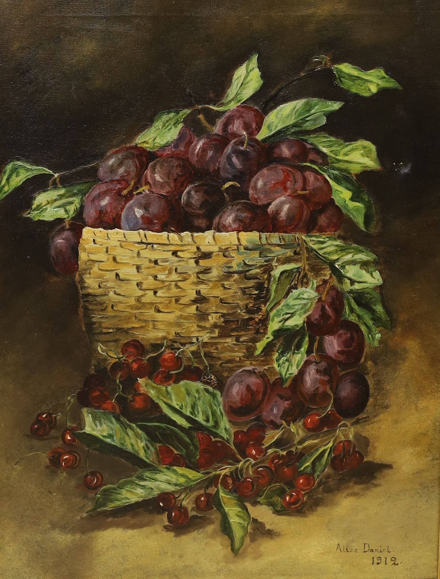 Alice Daniel | Still lifes of fruit (1912) | MutualArt