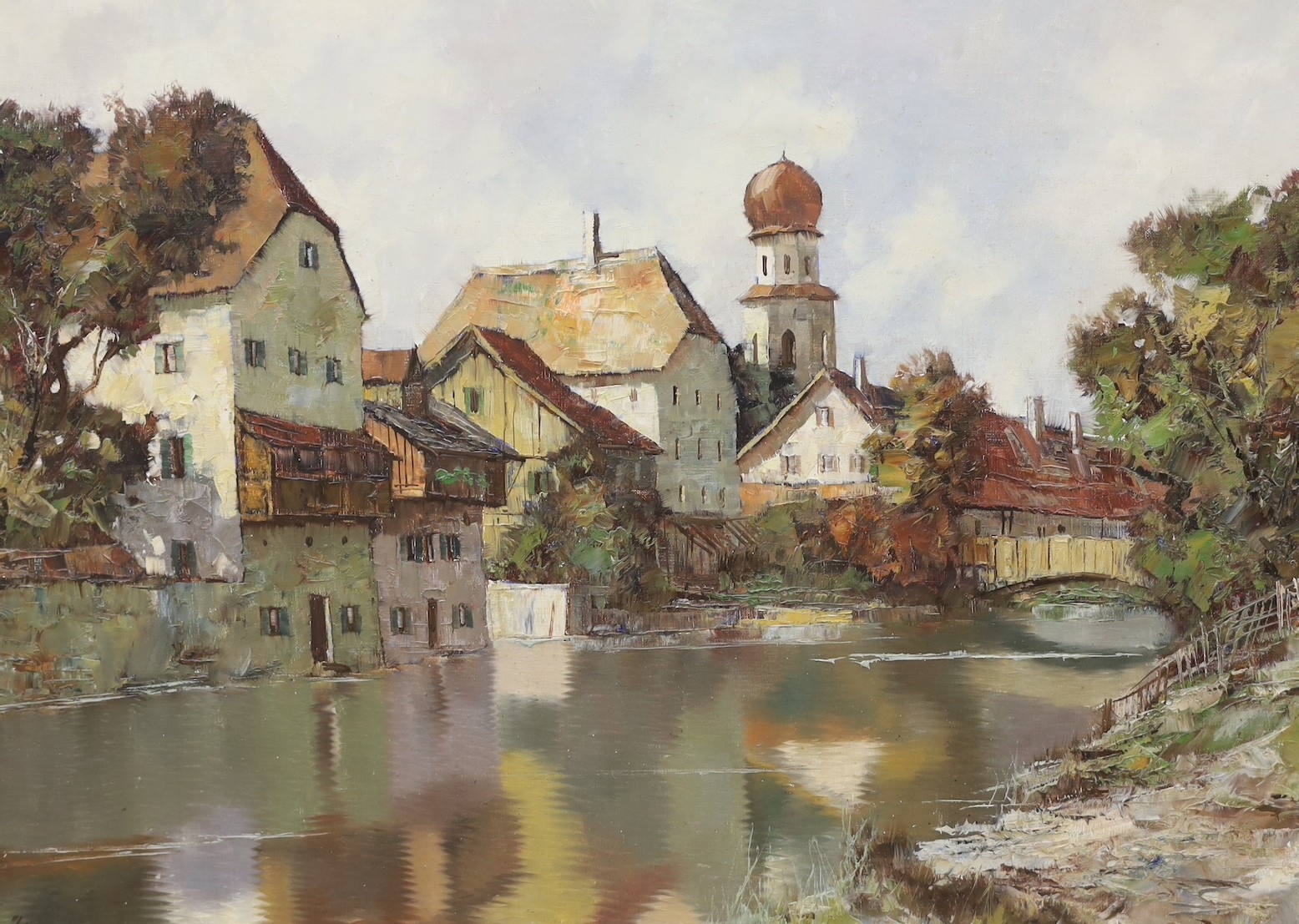 Ludwig Klein | River landscape | MutualArt