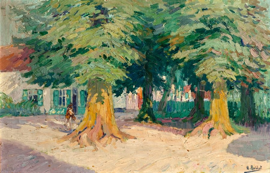 Henri Roidot | Personnage sous les platanes | MutualArt