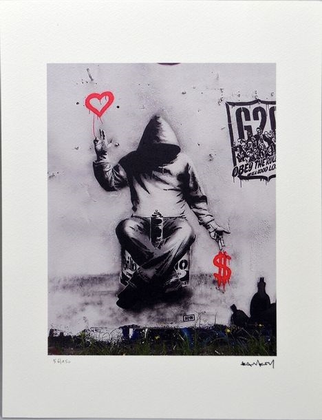 Banksy | Love Over Money | MutualArt