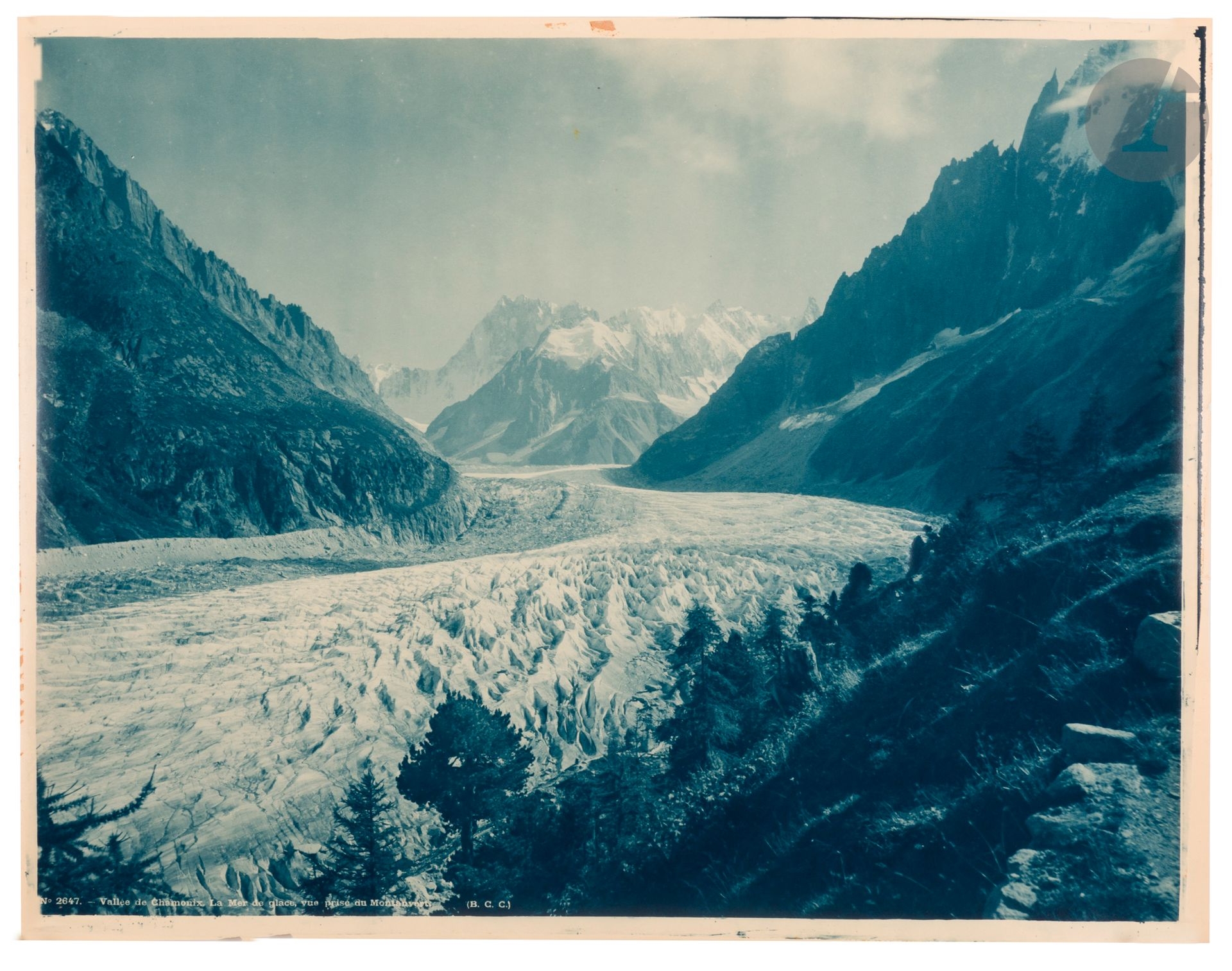 Adolphe Braun | The Mer de Glace seen from the Montanvert (1895 ...
