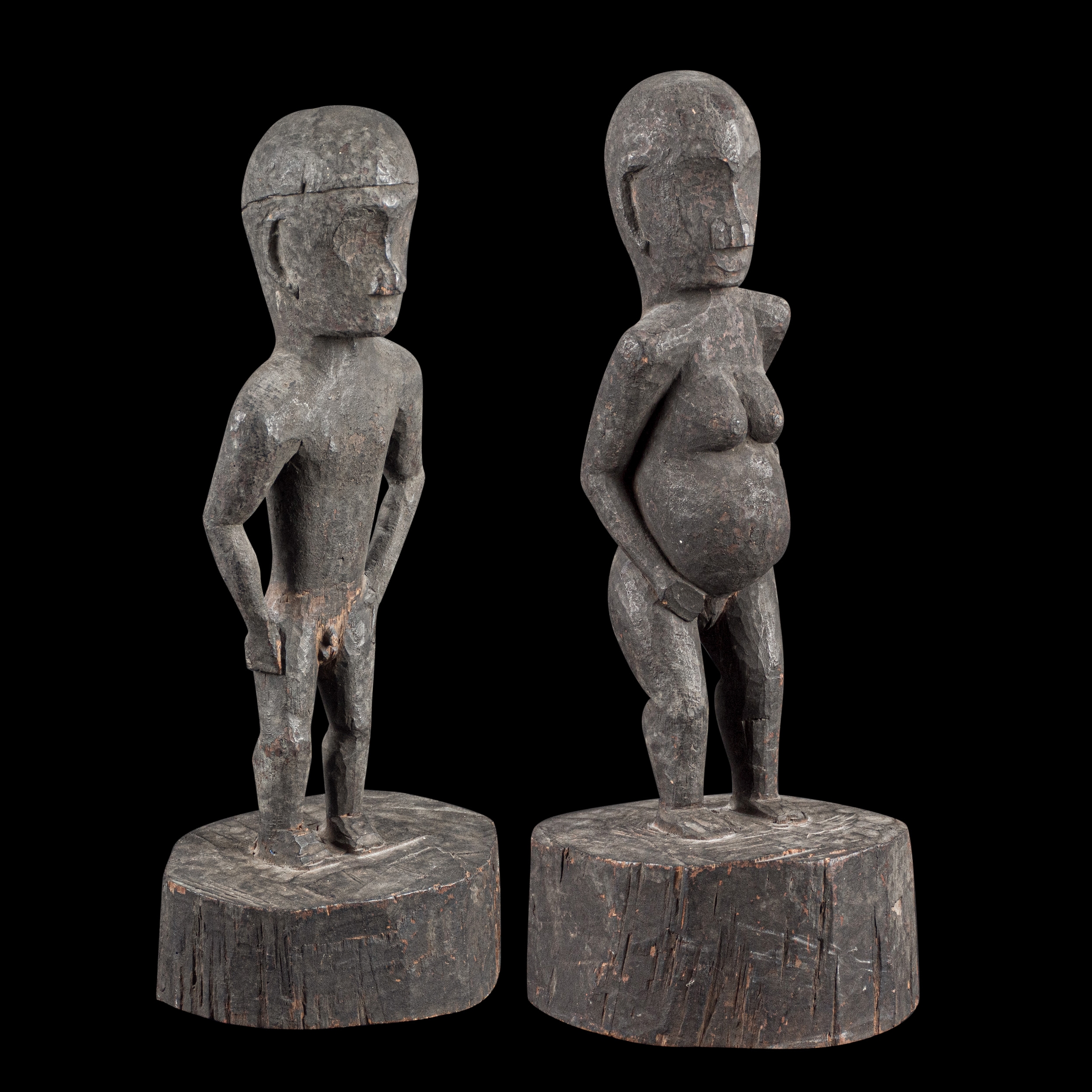 Philippine School, 20th Century | A pair of standing male and female ...