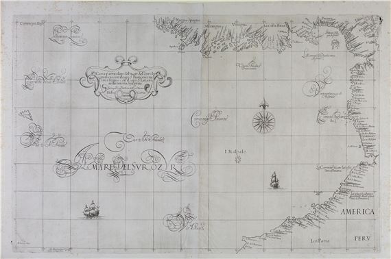 Sir Robert Dudley | Dudley Sea Chart of Central and South America ...
