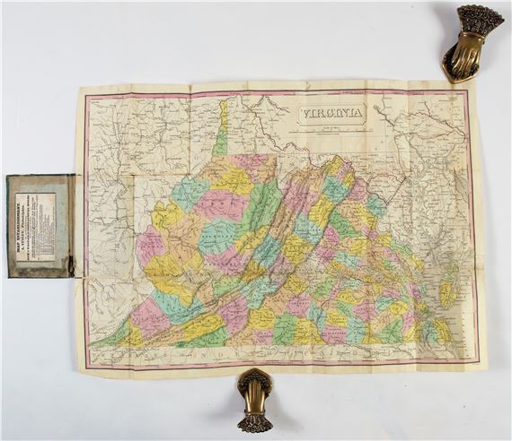 Anthony Finley | Finley's Folding Map of Virginia | MutualArt