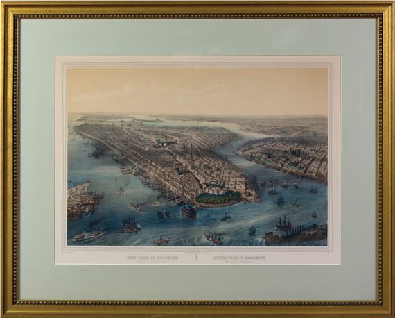 William Simpson | Muller & Simpson View of New-York et Brooklyn | MutualArt