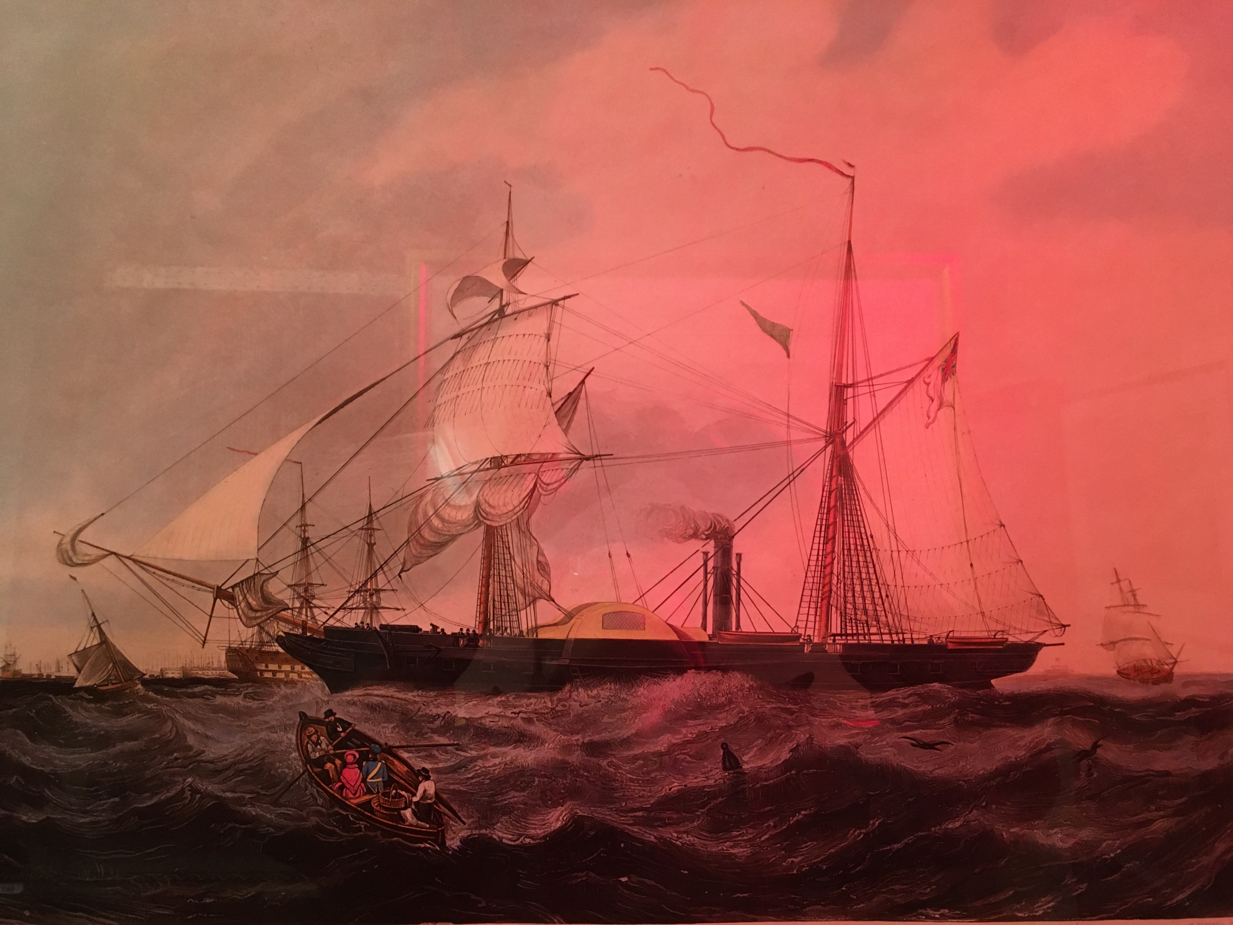 William Adolphus Knell | Steam frigate Cyclops off Spit Head under ...