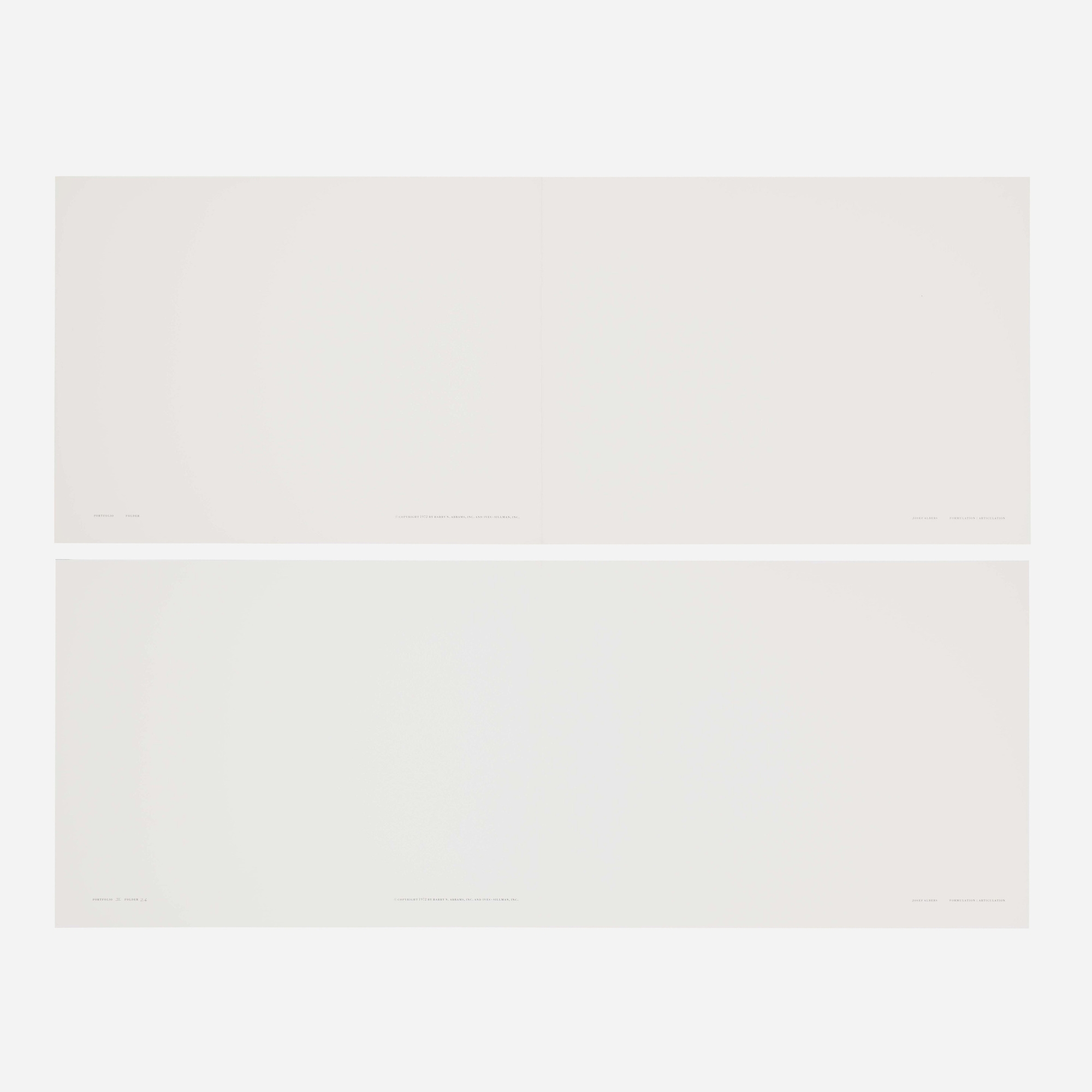 Josef Albers | Portfolio 2 Folder 26; Portfolio 1 Folder 26 (1972 ...