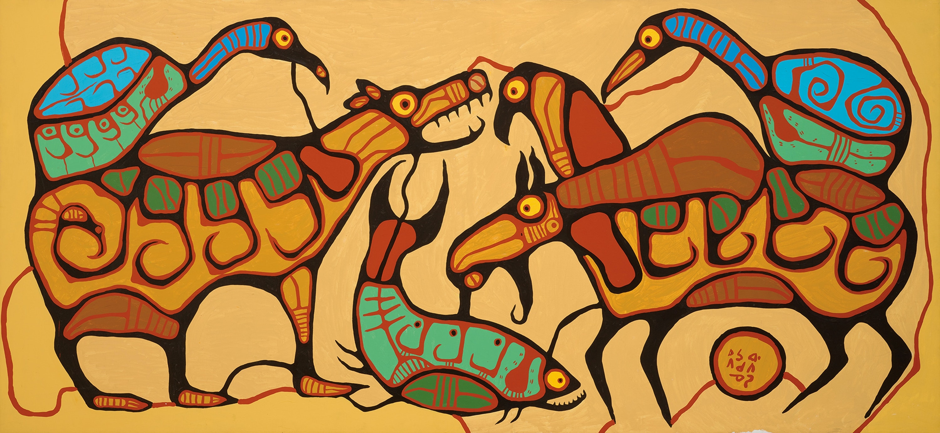 Norval Morrisseau | Animal Unity | MutualArt