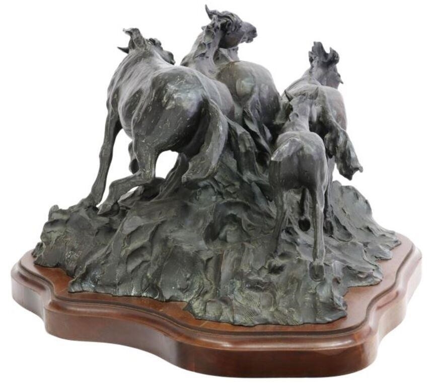 Veryl Goodnight | BRONZE SCULPTURE HORSES (1979) | MutualArt