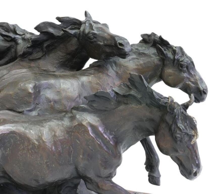 Veryl Goodnight | BRONZE SCULPTURE HORSES (1979) | MutualArt